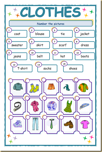 Inglês no dia a dia: Roupas (Clothes) – Atividades 3